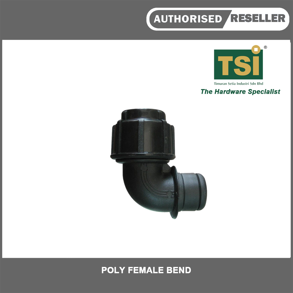 HDPE POLY FEMALE BEND ( 20mm x 1/2" / 20mm x 3/4" / 25mm x 1/2" / 25mm ...