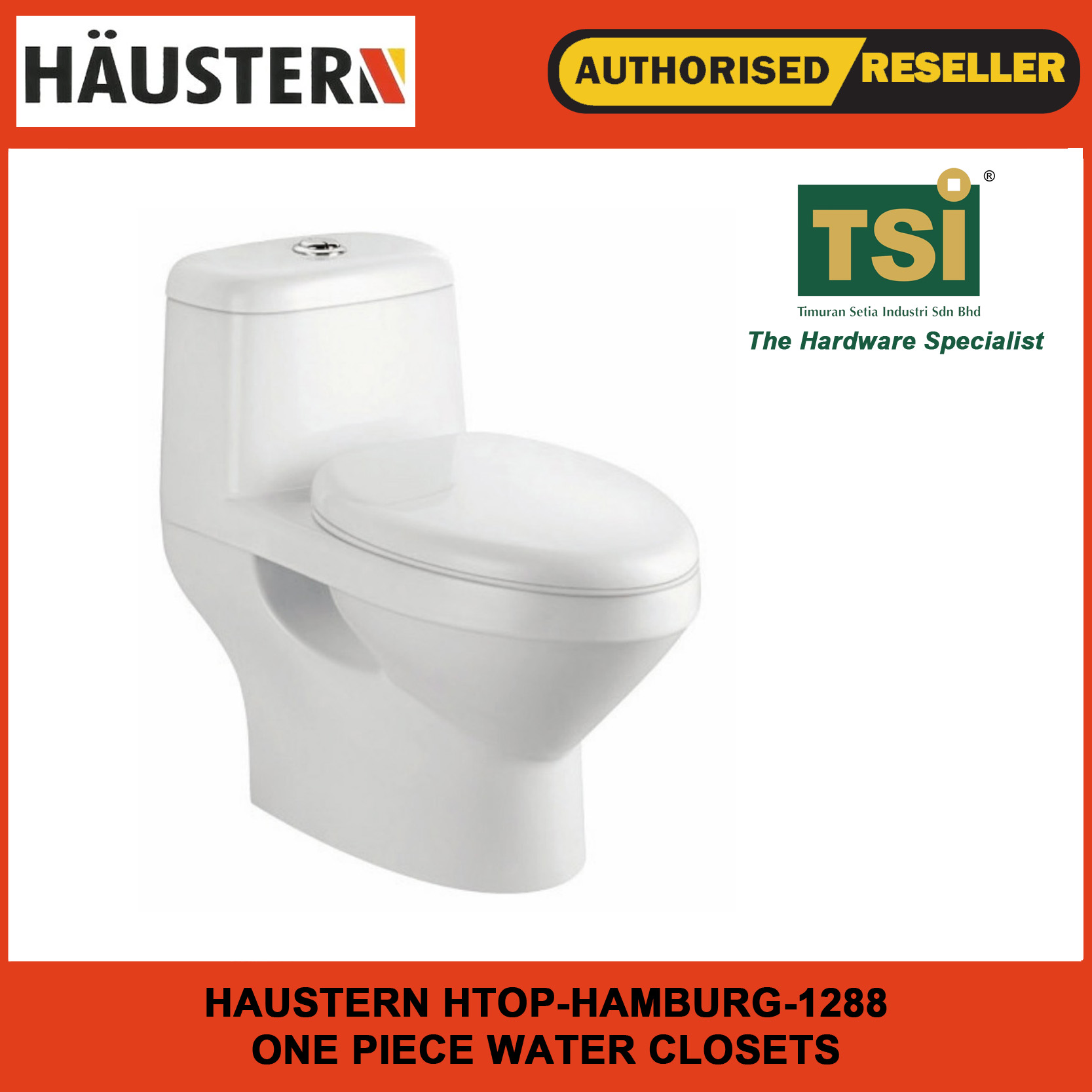 HAUSTERN HTOP-HAMBURG-1288 ONE PIECE WATER CLOSETS